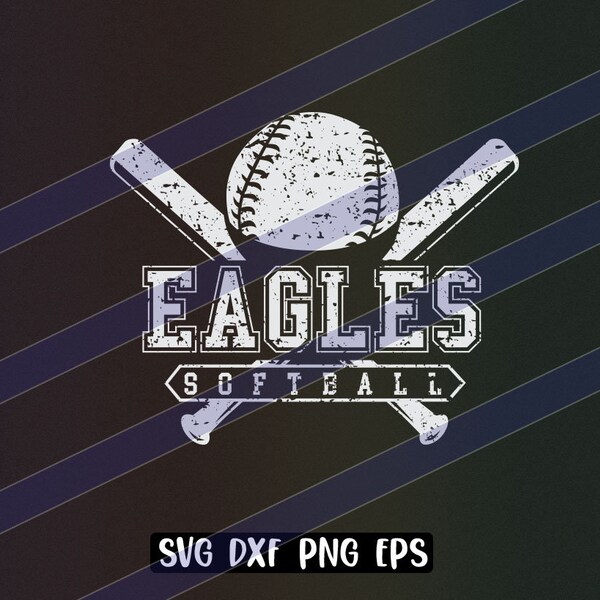Eagles Softball Svg - Etsy