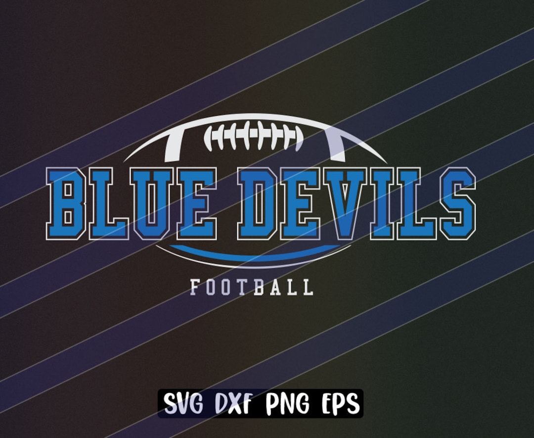 Blue Devils Football Svg Dxf Png Eps Cricut Cutfile School Football ...