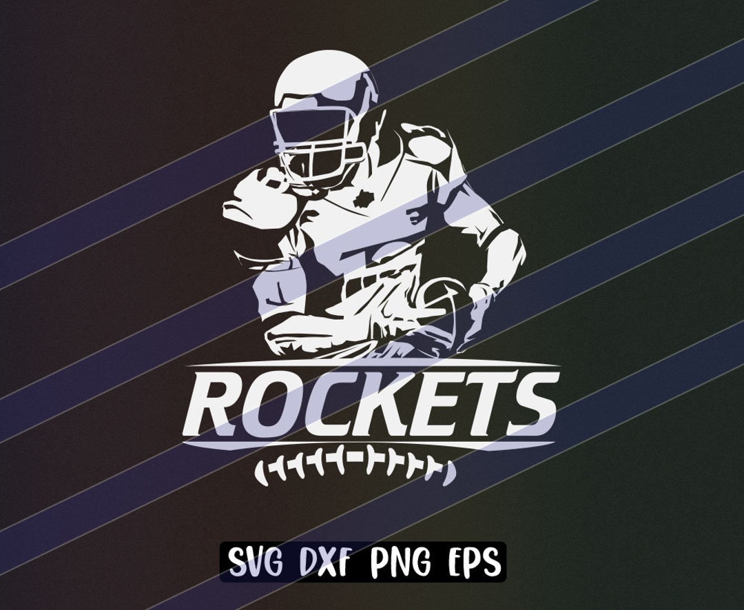 Rockets Football Svg Dxf Png Eps Cricut Cutfile School Cheer Team ...