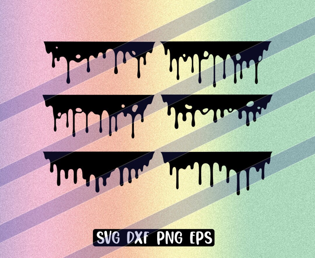 Oil Dripping Svg Dxf Png Eps Instant Download Shirt Gift Silhouette ...