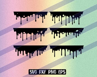 Drip Svg - Etsy