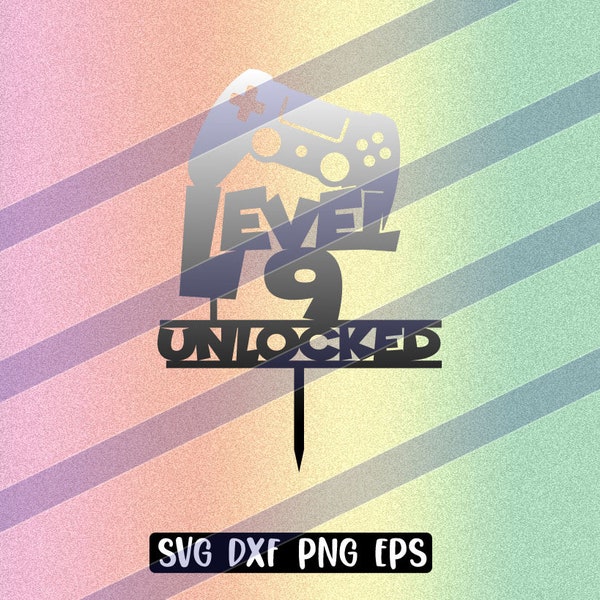 Level up Cake Topper - Etsy