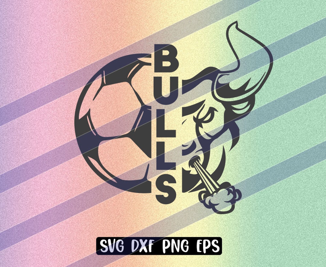 Bulls Soccer Svg Dxf Png Eps Cricut Cutfile School Football Cheer - Etsy