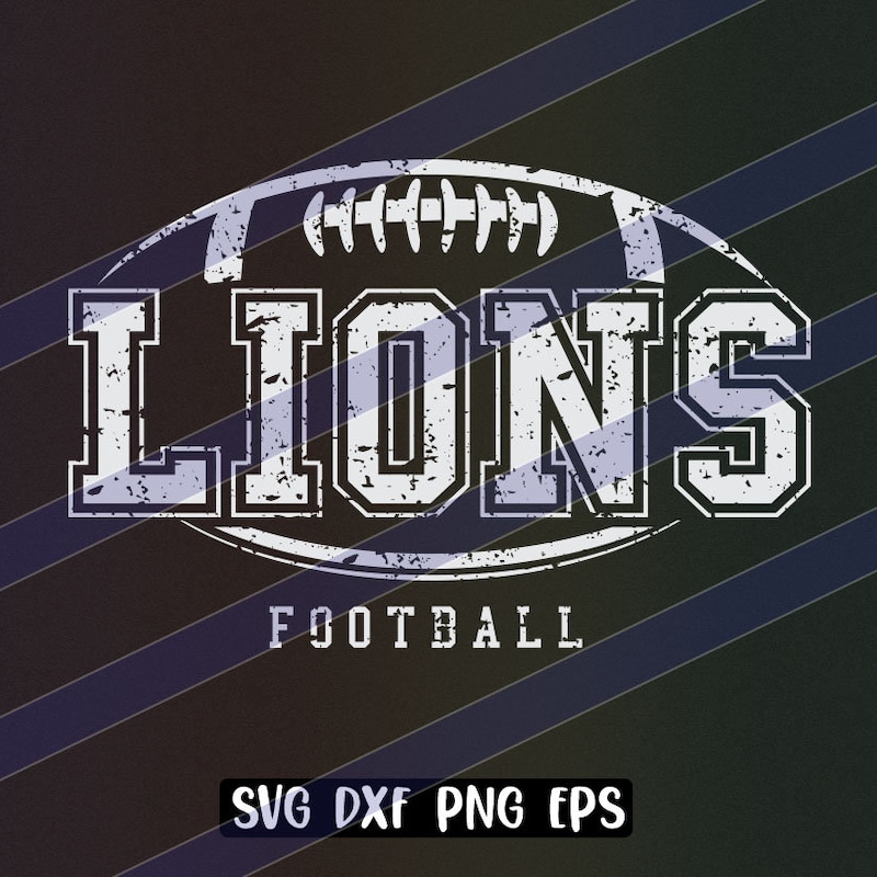 Lions Football Svg - Etsy