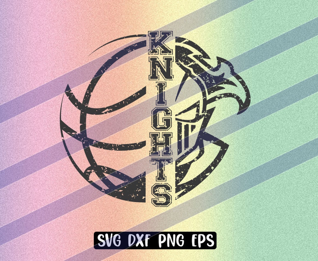 Knights Basketball Vertical Cutfile Download Svg Dxf Png Eps School ...