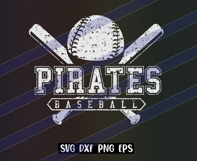 Pirates Baseball Cutfile Svg Dxf Png Eps Instant Download - Etsy