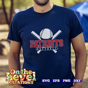 Patriots Softball Logo SVG, Download Only for Cricut Silhouette Cameo ...