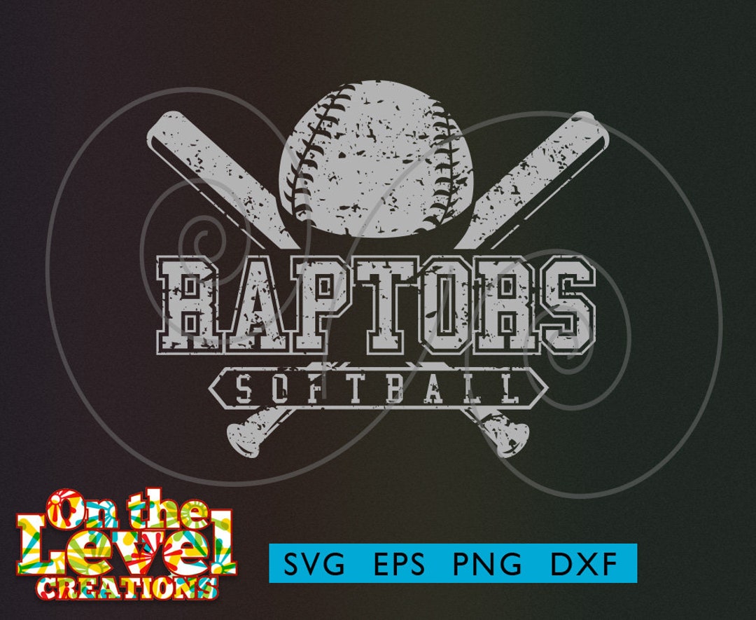 Raptors Softball Cutfile Download Svg Dxf Png Eps Instant Download ...