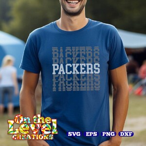 Packers Stacked Svg Dxf Png Eps Cricut Cutfile School Cheer Team Spirit ...