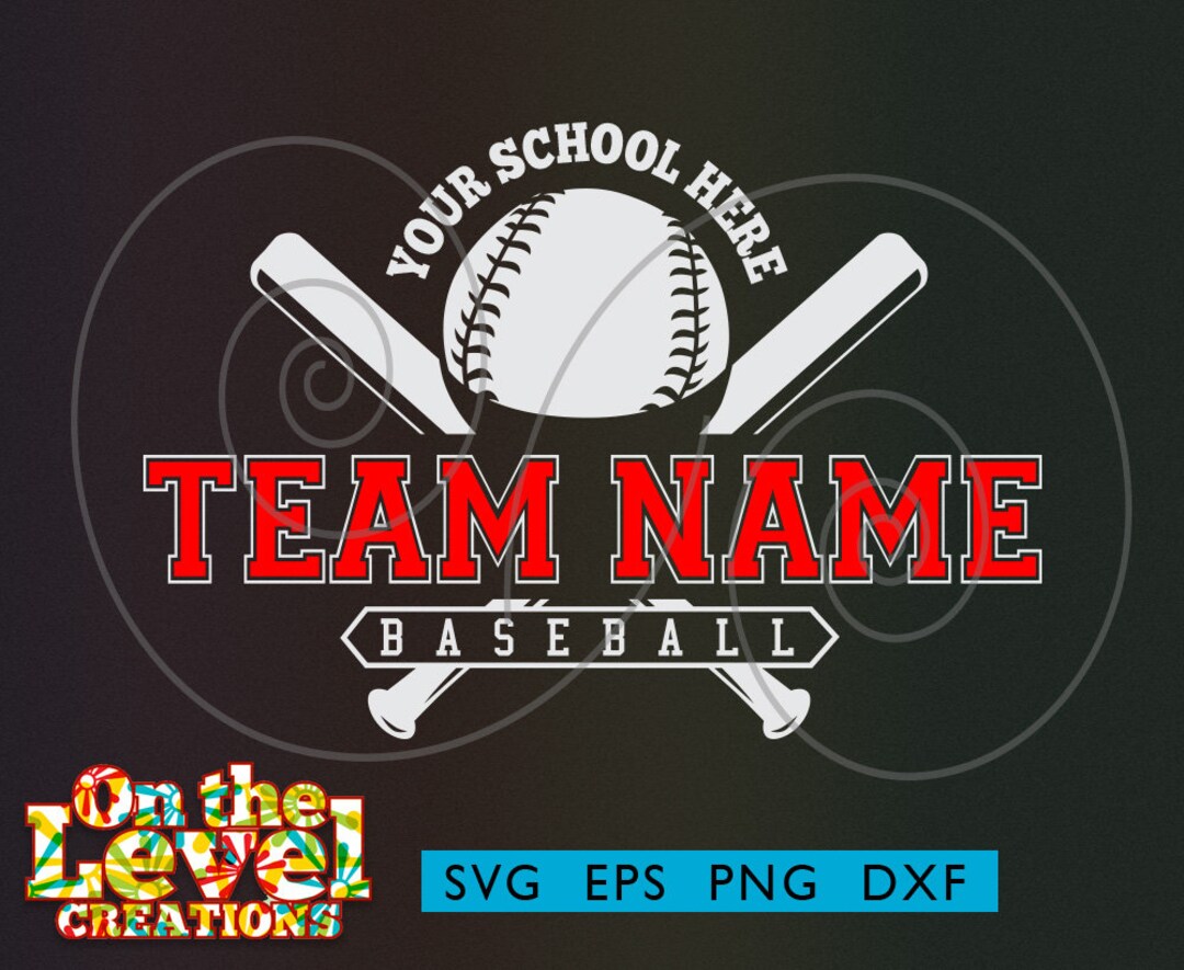 Custom Personalised Baseball Logo Cutfile Download Svg Dxf Png Eps ...