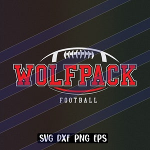 Wolfpack Football Svg Dxf Png Eps Cricut Cutfile School Football Cheer ...