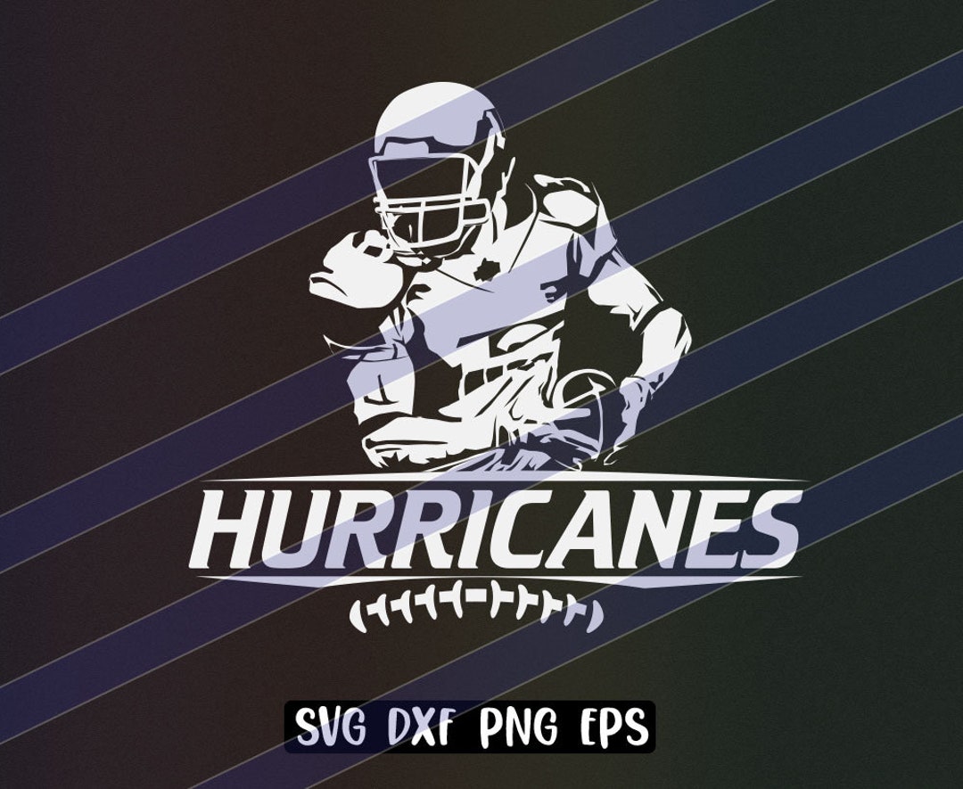Hurricanes Football Svg Dxf Png Eps Cricut Cutfile School Cheer Team ...