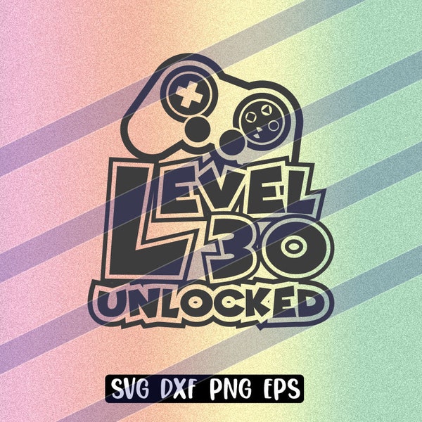 Level 30 Unlocked Png - Etsy