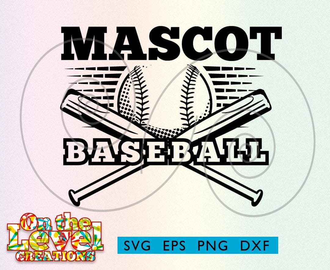 DIY Baseball Mascot Logo Custom Cutfile Download Svg Dxf Png Eps School ...