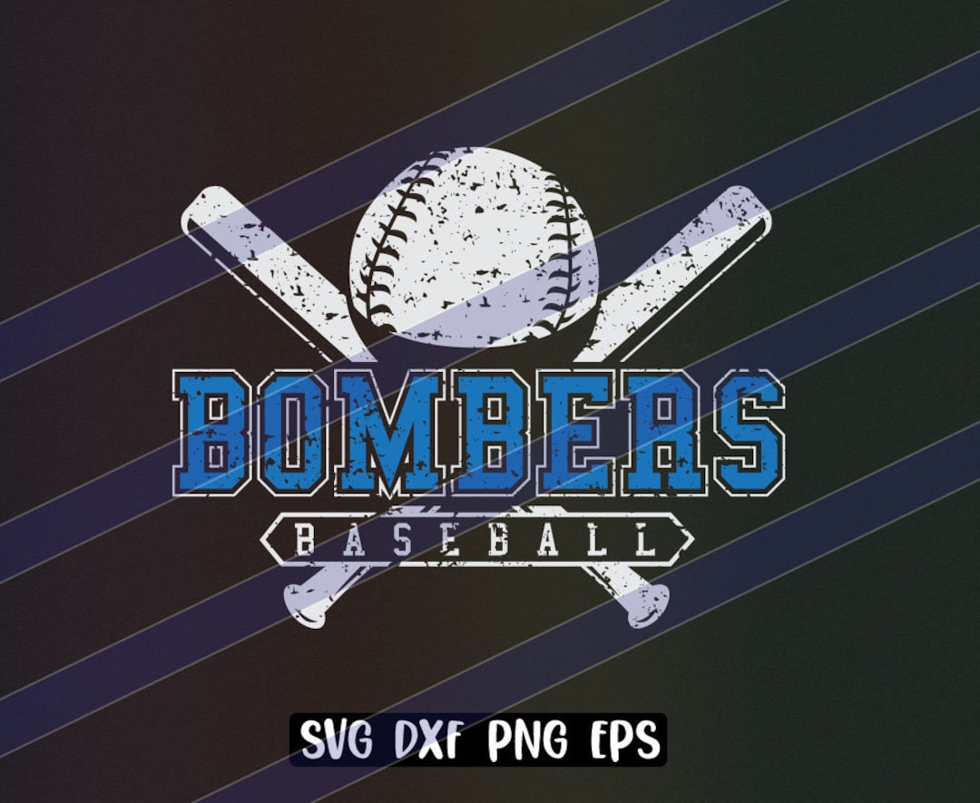 Bombers Baseball Svg Dxf Png Eps Cricut Cutfile School Cheer Team ...