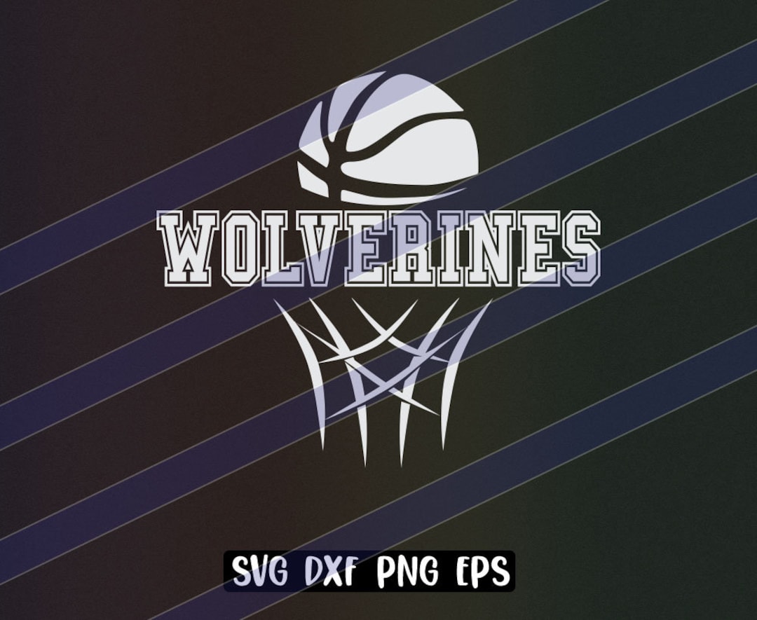 Wolverines Basketball Cutfile Download Svg Dxf Png Eps School Spirit ...