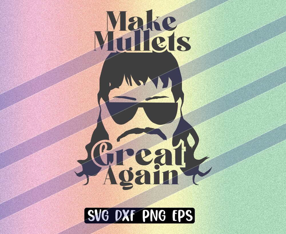 Mullet Hair Silhouette