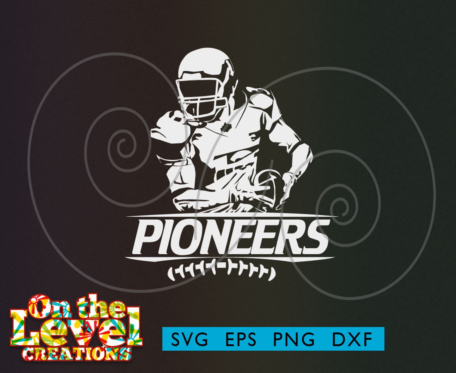 Pioneers Football Svg Dxf Png Eps Cricut Cutfile School Cheer Team ...