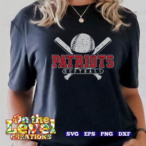 Patriots Softball Logo SVG, Download Only for Cricut Silhouette Cameo ...