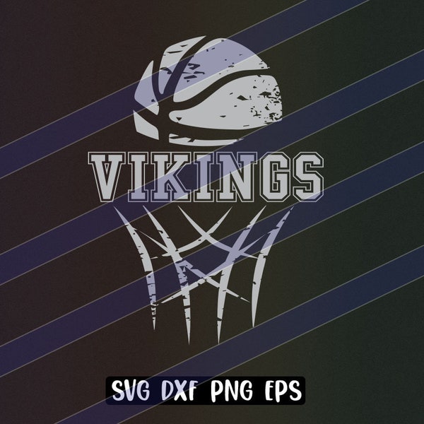 Vikings Basketball Logo - Etsy