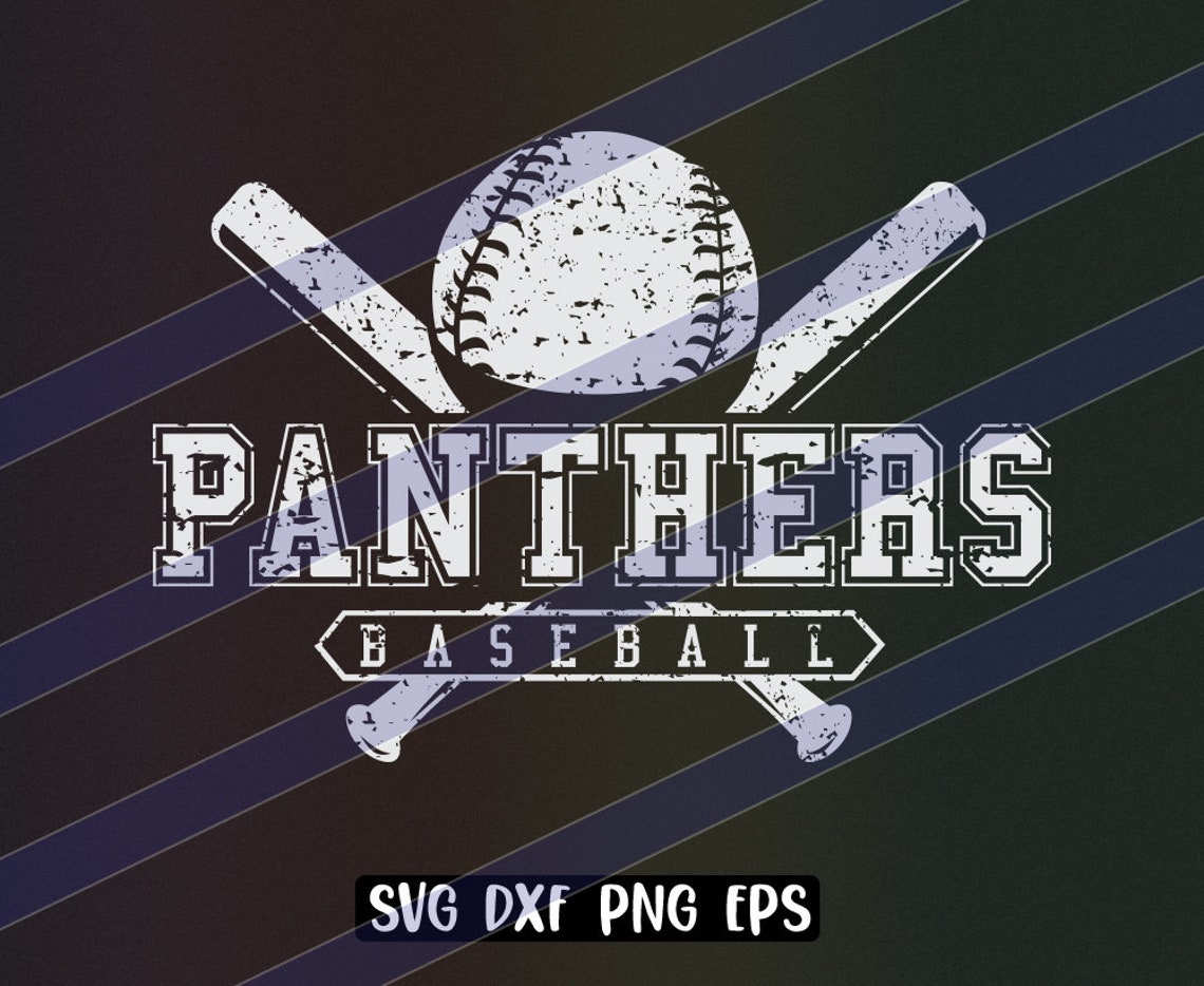Panthers Baseball Cutfile Svg Dxf Png Eps Instant Download - Etsy