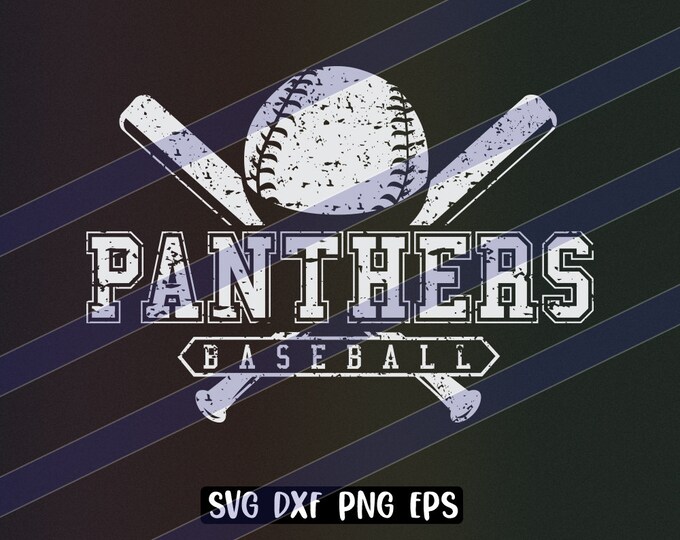 Panther Baseball | Digital Download | .PNG .SVG | Circuit Ready ...