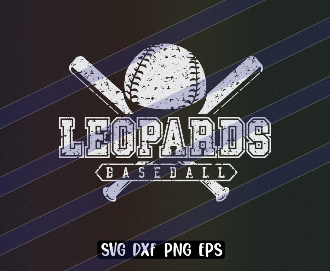 Leopards Baseball Cutfile Svg Dxf Png Eps Instant Download Vector ...