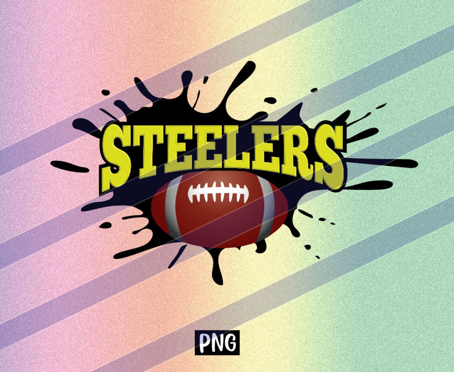 PNG Steelers Football Sublimation School Cheer Team Spirit - Etsy