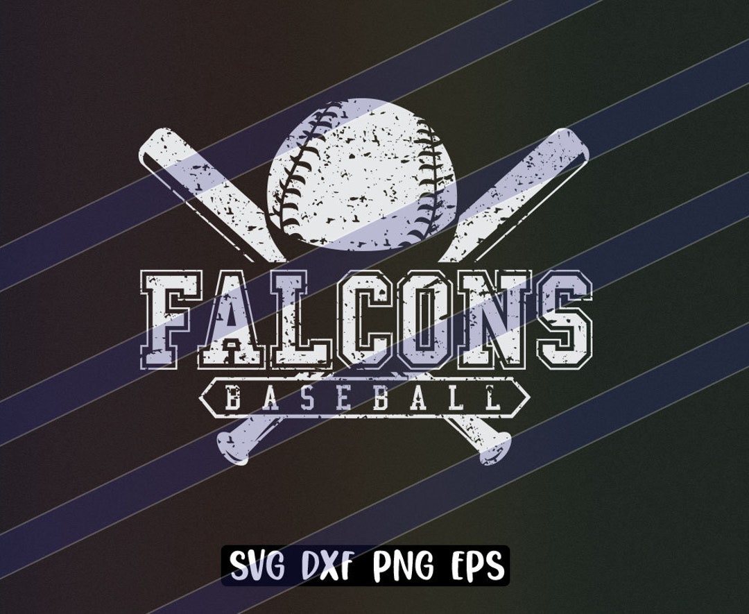 Falcons Baseball Cutfile Download Svg Dxf Png Eps Instant Download ...