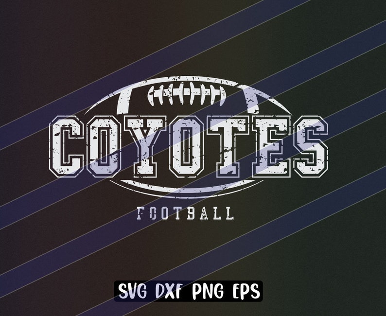 Coyotes Football Svg Dxf Png Eps Cricut Cutfile School - Etsy