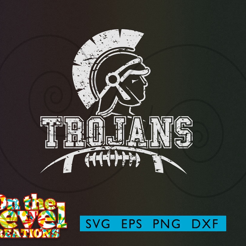 Trojans Football Svg - Etsy