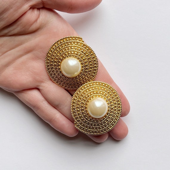 Erwin Pearl Massive Gold-tone Basketweave Statement C… - Gem