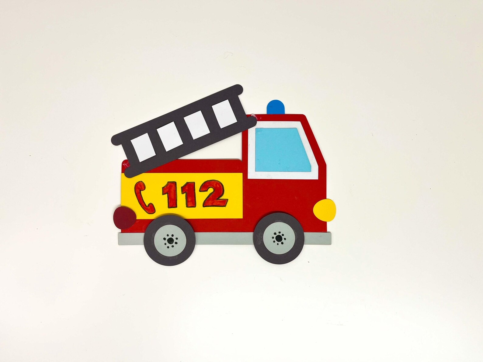Fire Truck Craft Template - PDF Download - Crafting With Children ...