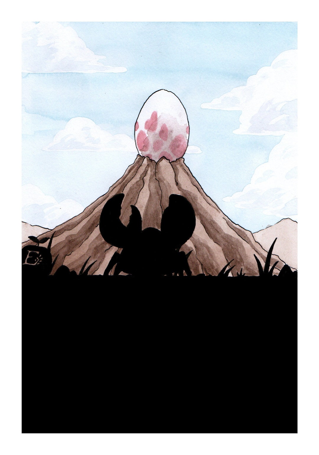 Illustration Fanart Zelda Crab Sunfish, Print Format A5 Watercolor ...