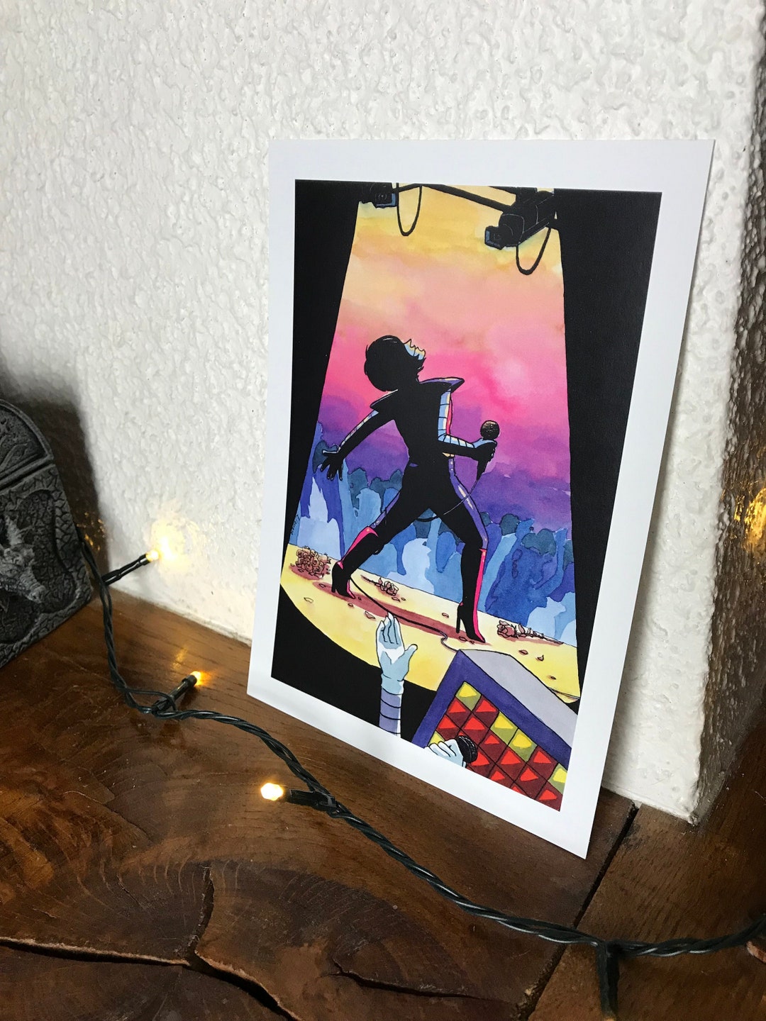 Illustration Fanart Undertale Mettaton on Stage, Print Format A5 ...