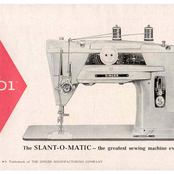 Singer 401 Sewing Machine - Etsy