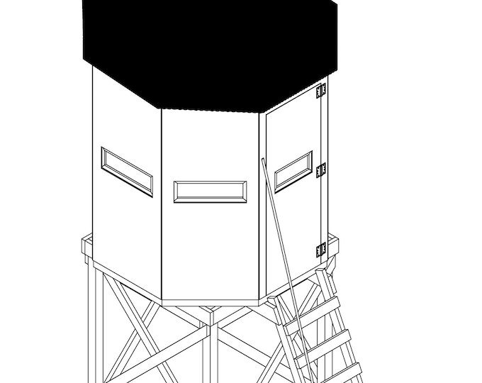 Hunting Blind Tree Stand DIY Plans, Deer Hunting Box Blind Plans, Deer ...
