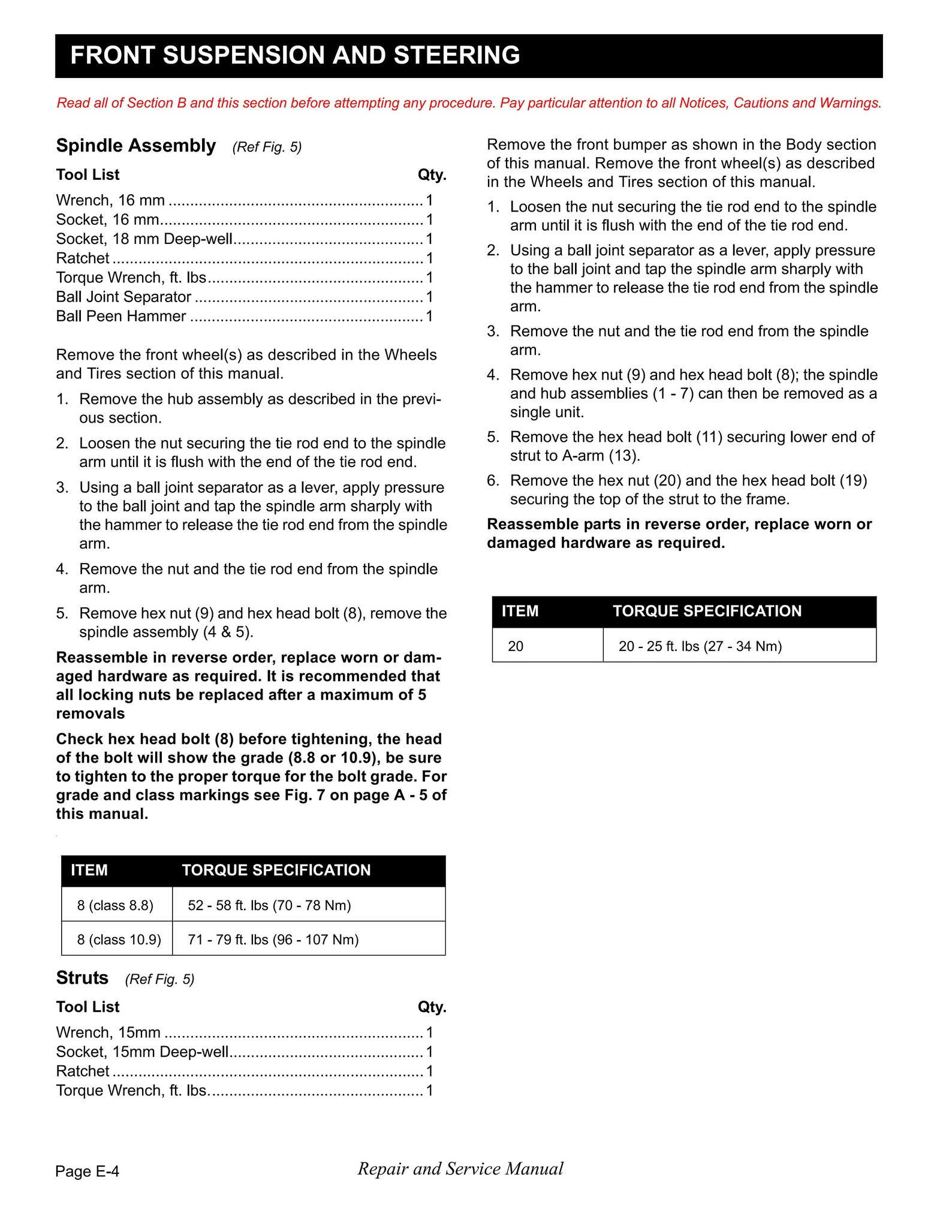 Ezgo Rxv Gas Service Manual, 2009-2015 Ezgo Rxv Golf Cart Service ...