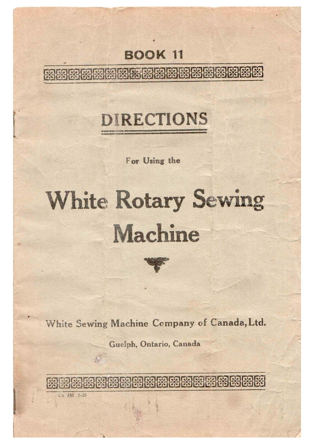 White Rotary Treadle Sewing Machine Manual PDF, Instant Download ...