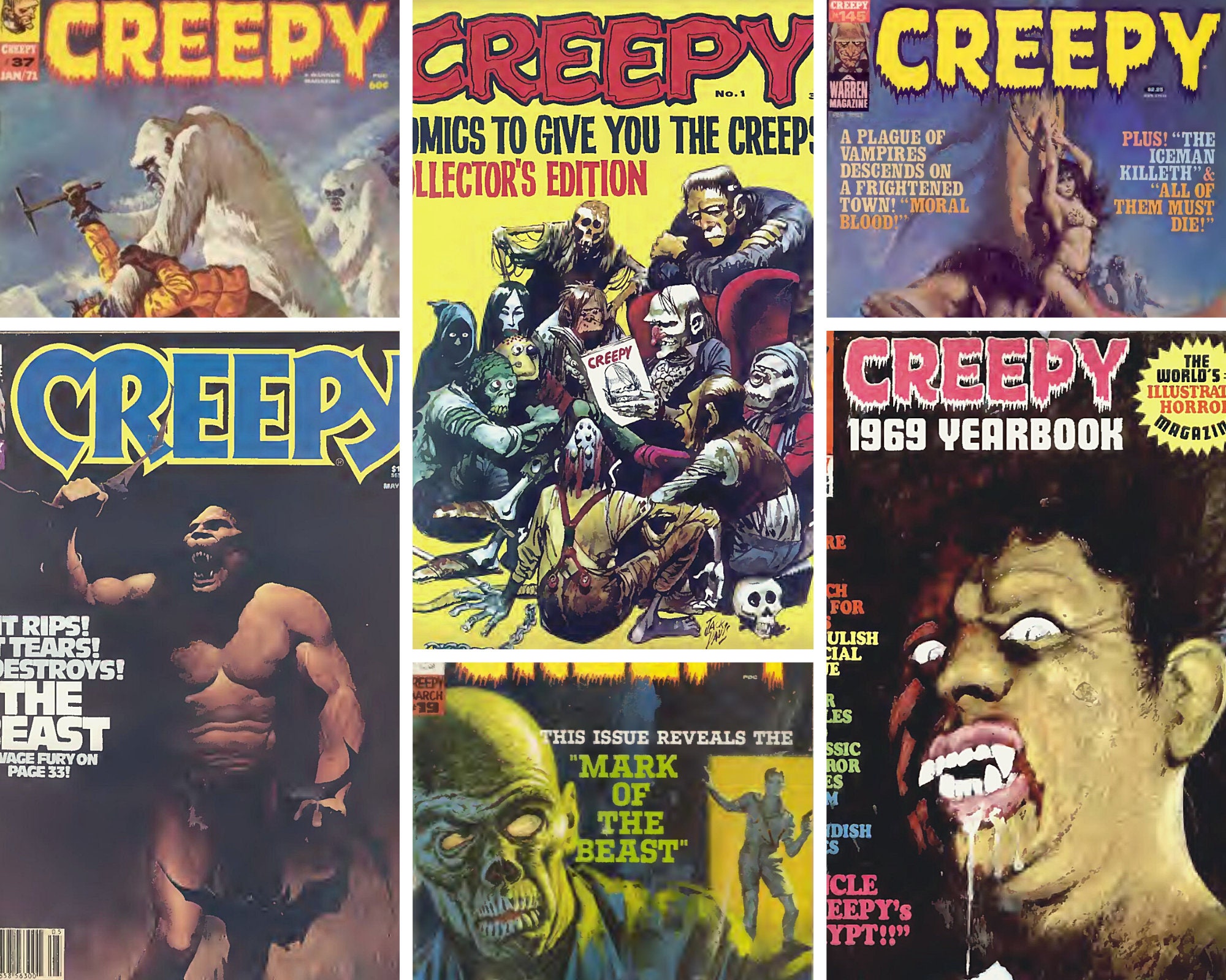Creepy Magazine Comic Book Collection PDF E-book, 157 Creepy Comics ...