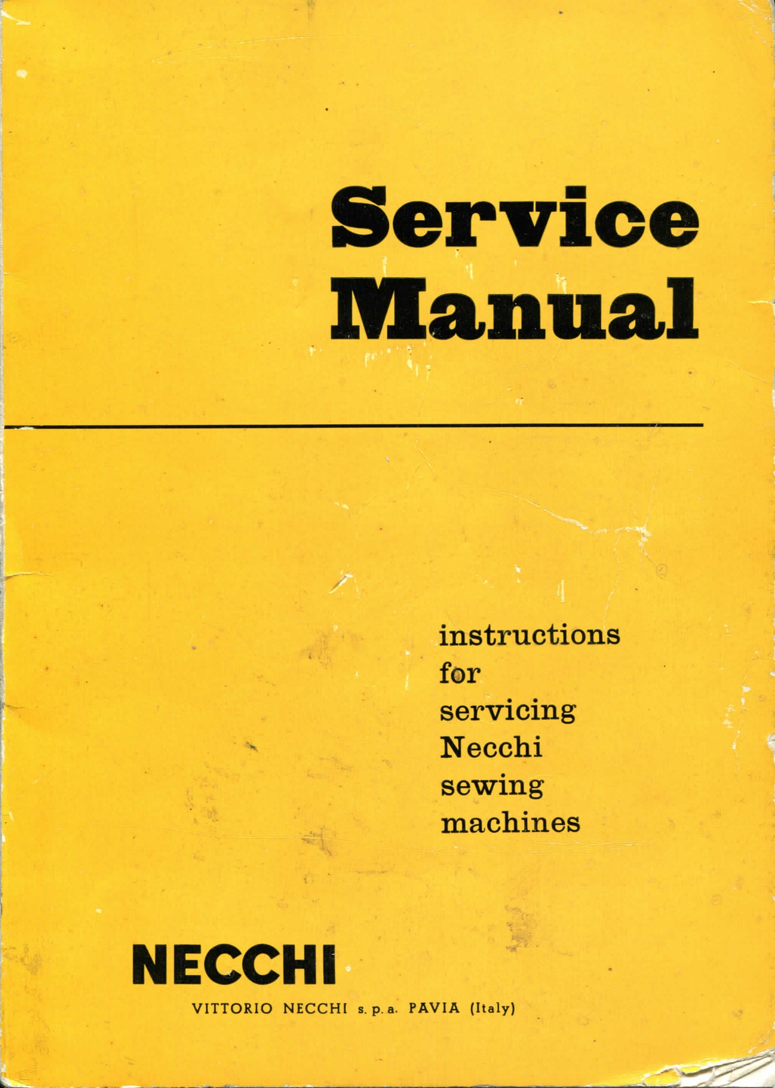 Necchi BU / BF Mira and Nova Service Manual, Necchi Sewing Machine ...
