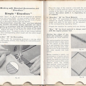 Elna Supermatic SU Green Sewing Machine Manual PDF, 1952-1958 Vintage ...