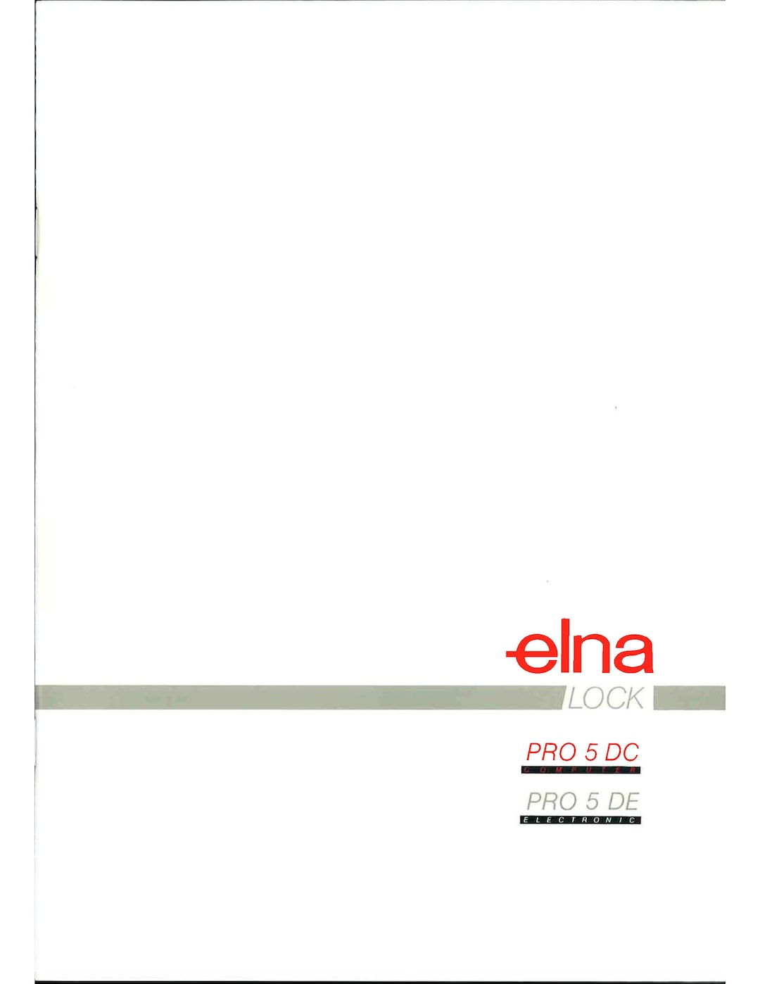 ELNA Lock Pro 5DE Pro 5DC Manual PDF, ELNA Sewing Machine Instruction ...