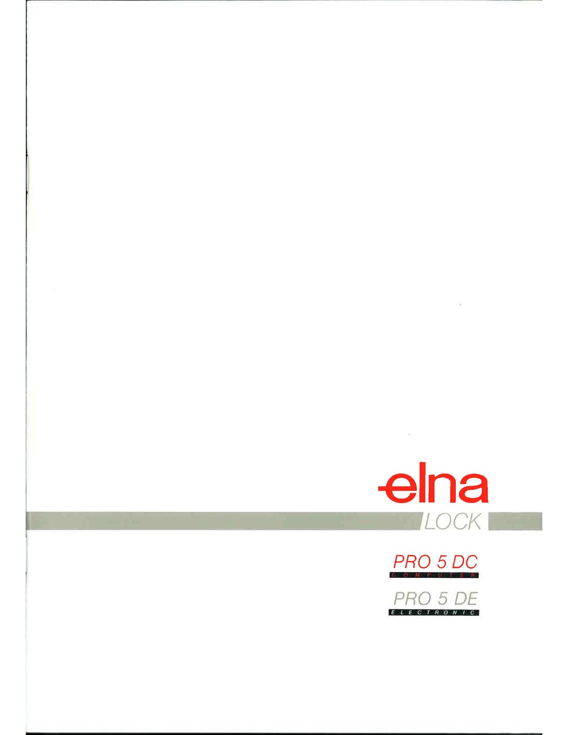ELNA Lock Pro 5DE Pro 5DC Manual PDF, ELNA Sewing Machine Instruction ...