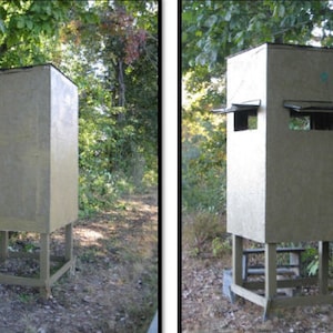 Hunting Blind Tree Stand DIY Plans, Deer Hunting Box Blind Plans - Etsy