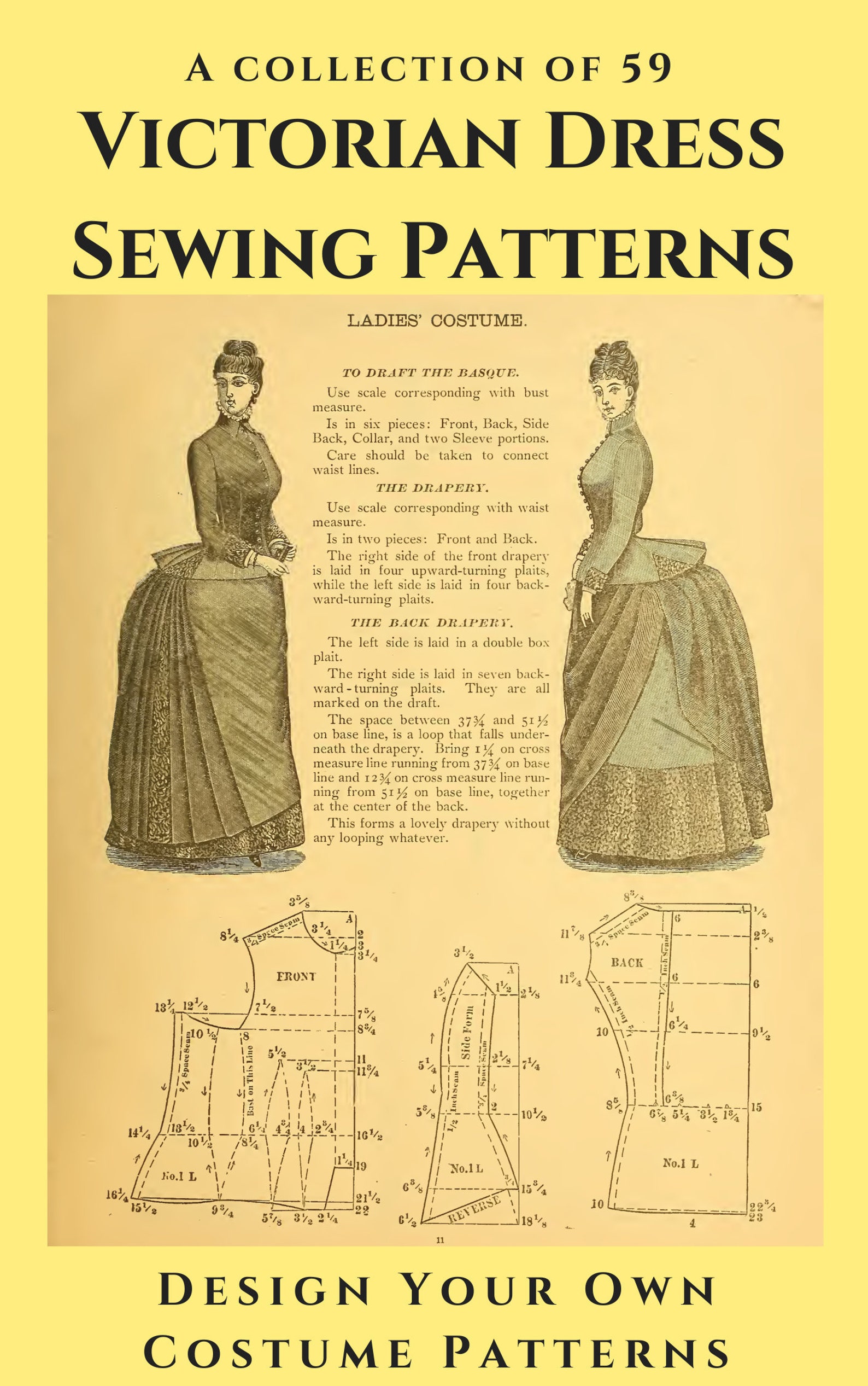 59 Victorian Dress SEWING PATTERNS PDF E-book, Design Your Own Theatre ...