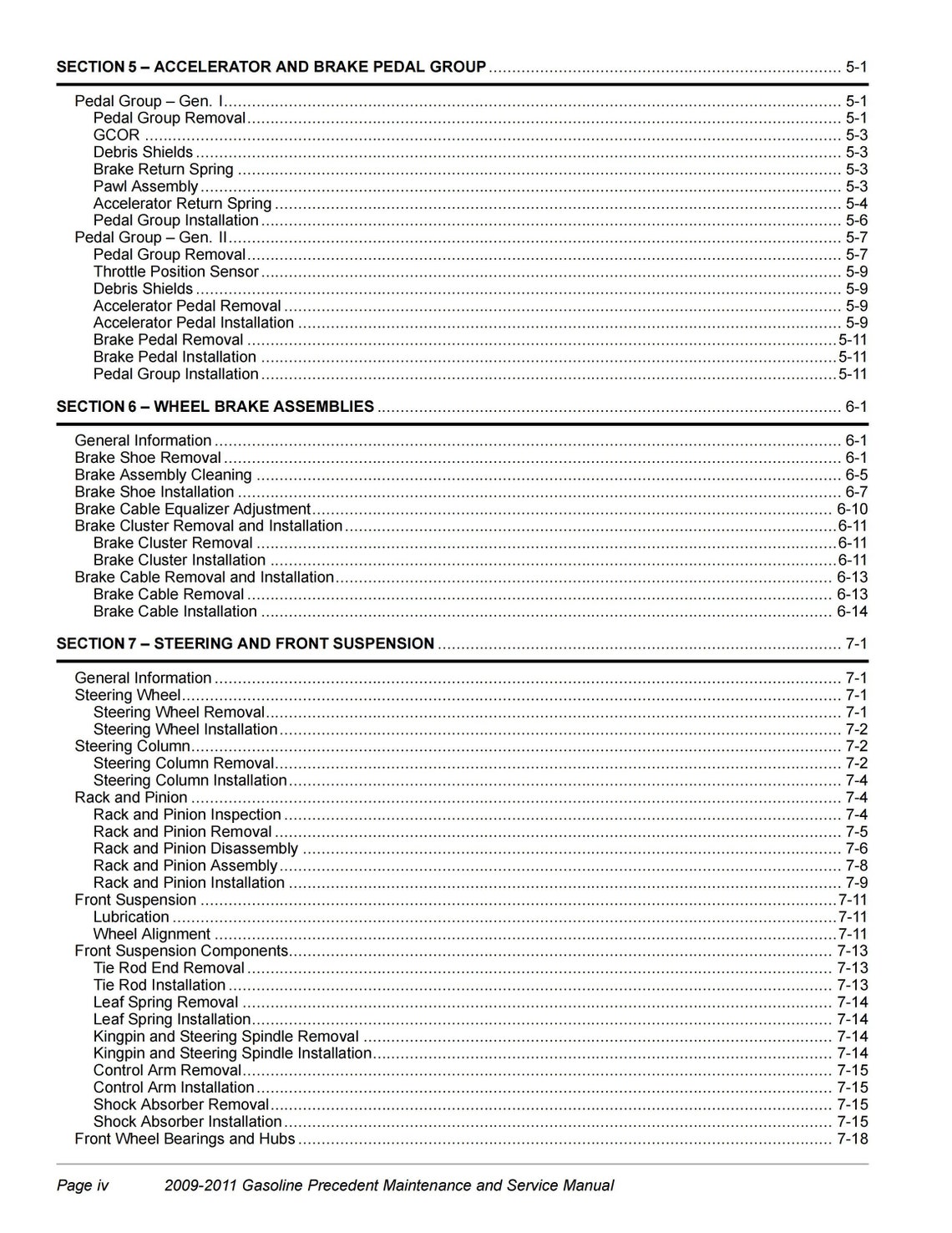 2010 Club Car Precedent Golf Cart Manual PDF, 2009-2011 Service Manual ...