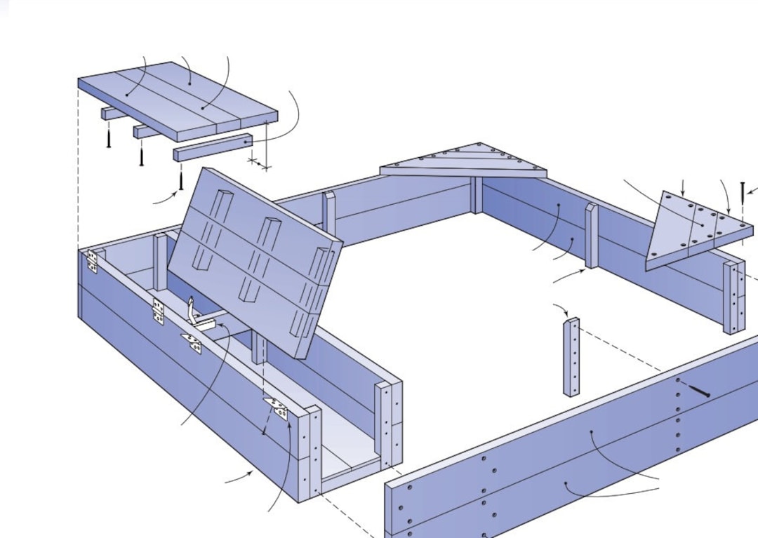 DIY Sandbox Plans PDF, DIY Woodworking Plans, Diy Backyard Sandboxes ...