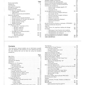 ELNA Lock Pro 5DE Pro 5DC Manual PDF, ELNA Sewing Machine Instruction ...
