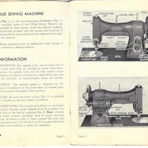 White Rotary Sewing Machine Model 77 Instruction Manual PDF, White ...